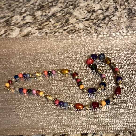 Jewelry | Vintage Multi Colored Bead Necklace | Poshmark